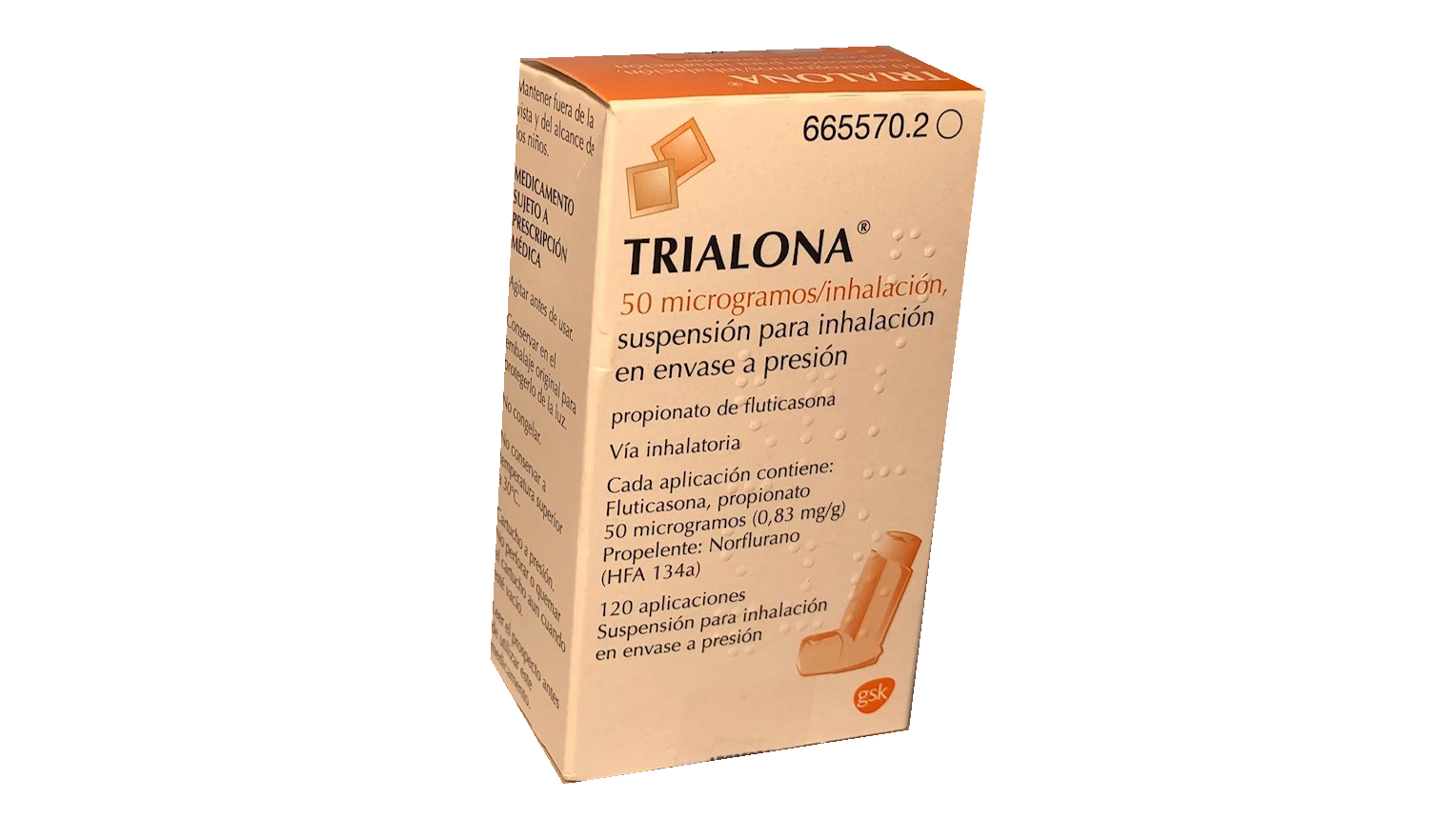 Trialona 50 Microgramos/Inhalacion Suspension Para Inhalacion En Envase ...