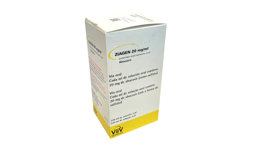 Ziagen 20 Mg/Ml Solucion Oral 1 Frasco 240 Ml - Farmacéuticos