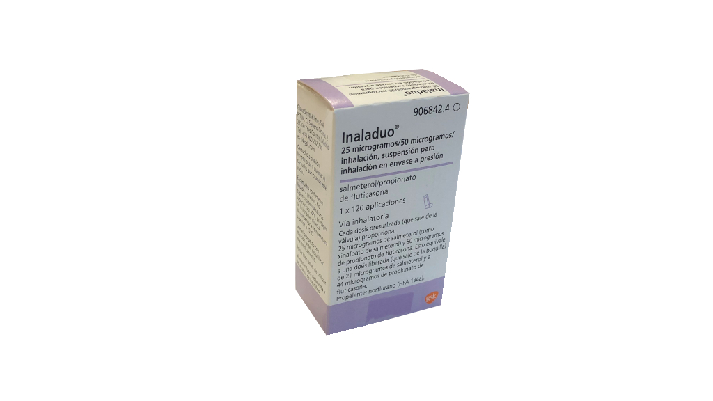 INALADUO 25/50 microgramos/INHALACION SUSPENSION PARA INHALACION EN ...