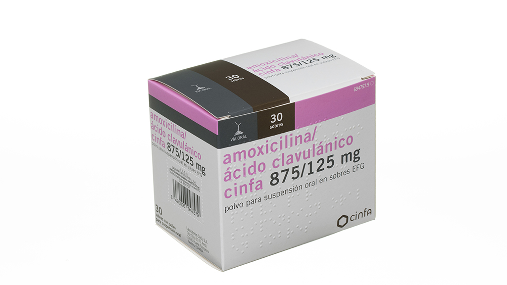 Amoxicilina Acido Clavulanico Cinfa Efg 875 Mg 125 Mg 500 Sobres Polvo