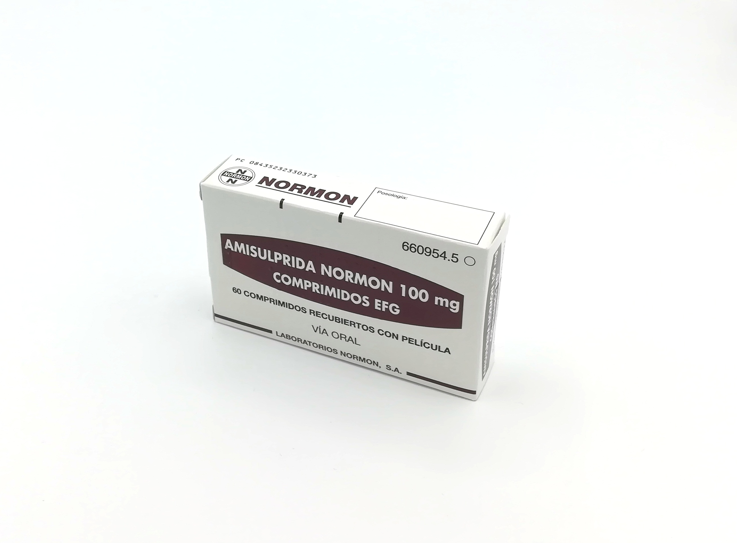 Amisulprida Normon Efg 100 Mg 60 Comprimidos Recubiertos - Farmacéuticos