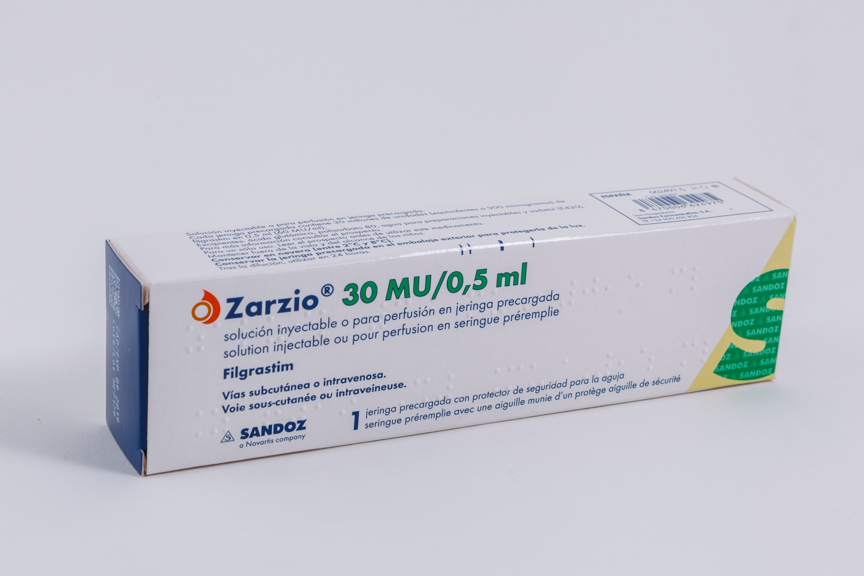 ZARZIO 30 MU 1 JERINGA PRECARGADA SOLUCION INYECTABLE O PARA PERFUSION 0,5 ml - Farmacéuticos