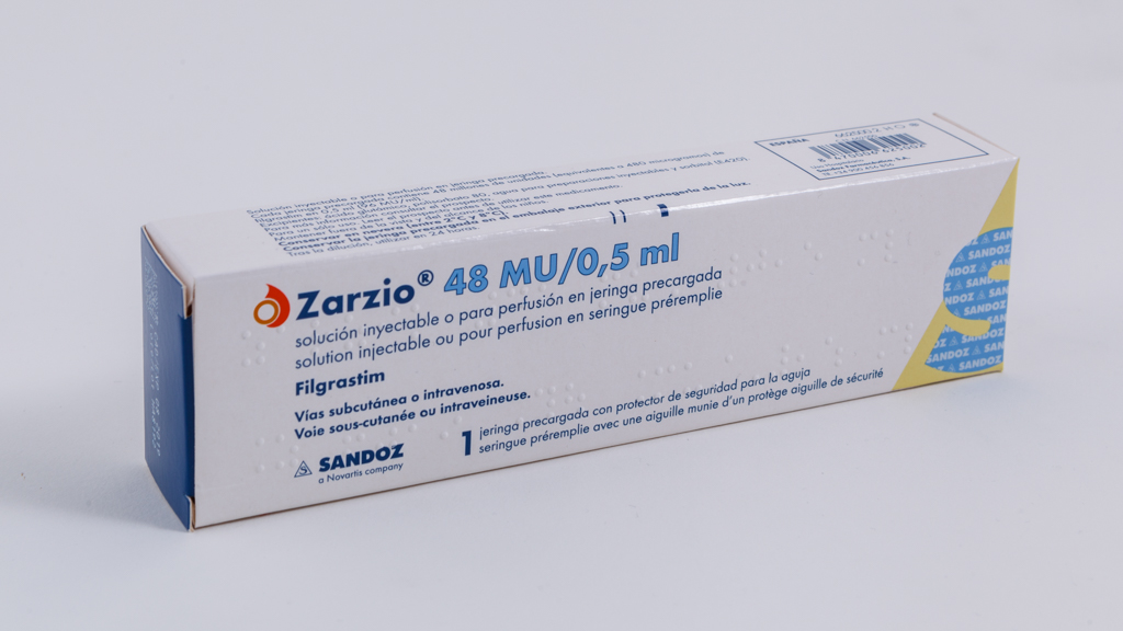 ZARZIO 48 MU 1 JERINGA PRECARGADA SOLUCION INYECTABLE O PARA PERFUSION ...