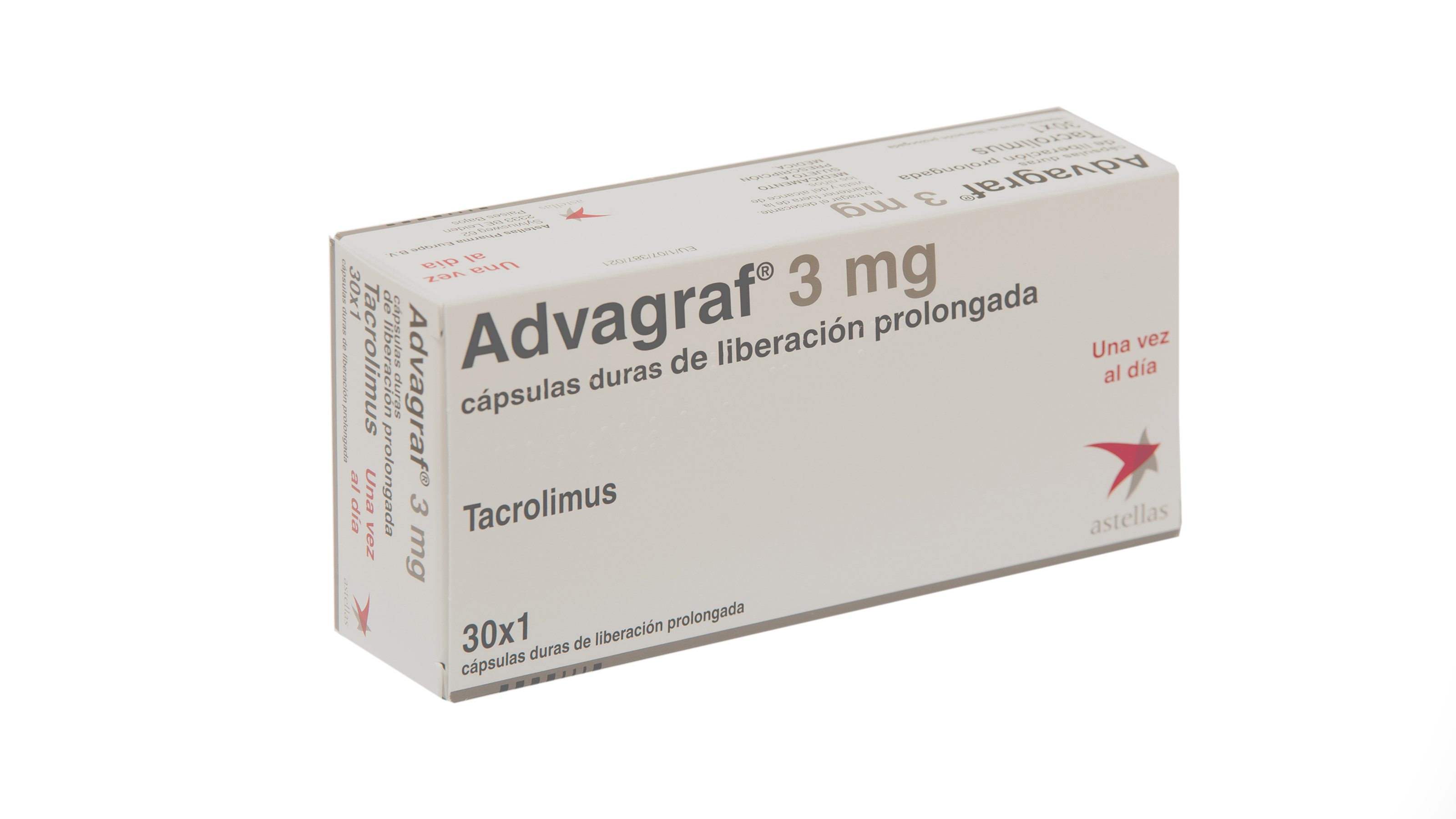 Advagraf 3 Mg 30 Capsulas Liberacion Prolongada - Farmacéuticos