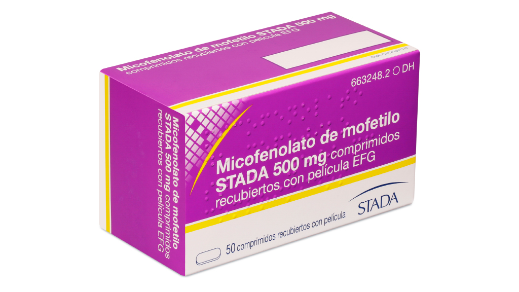 Micofenolato De Mofetilo Stada Efg 500 Mg 50 Comprimidos Recubiertos ...