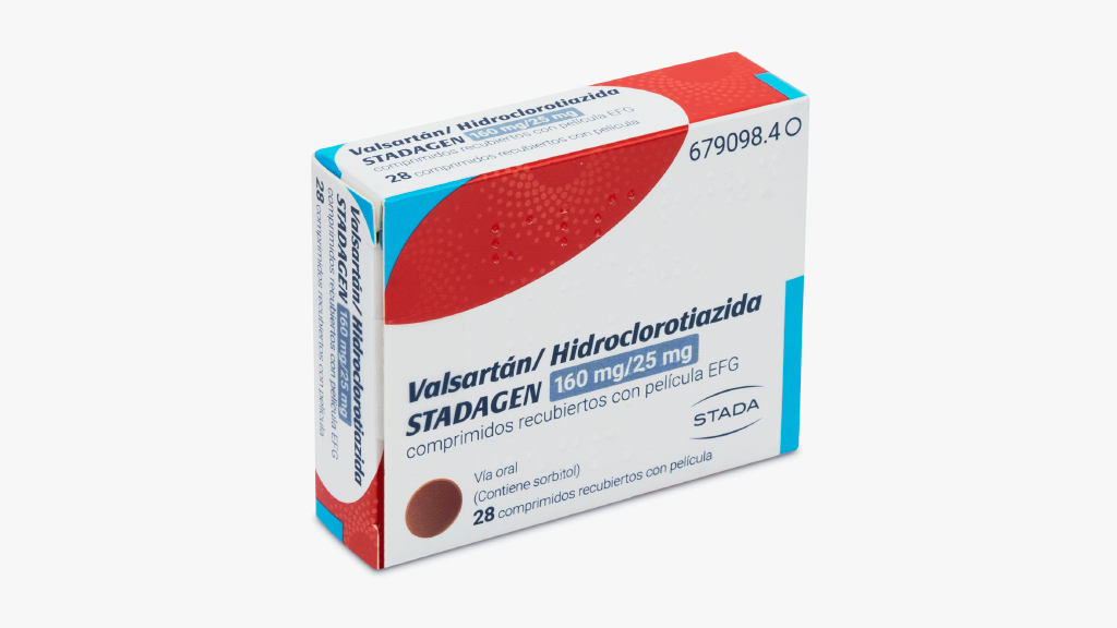 Valsartan/Hidroclorotiazida Stadafarma Efg 160 Mg/25 Mg 28 Comprimidos Recubiertos - Farmacéuticos