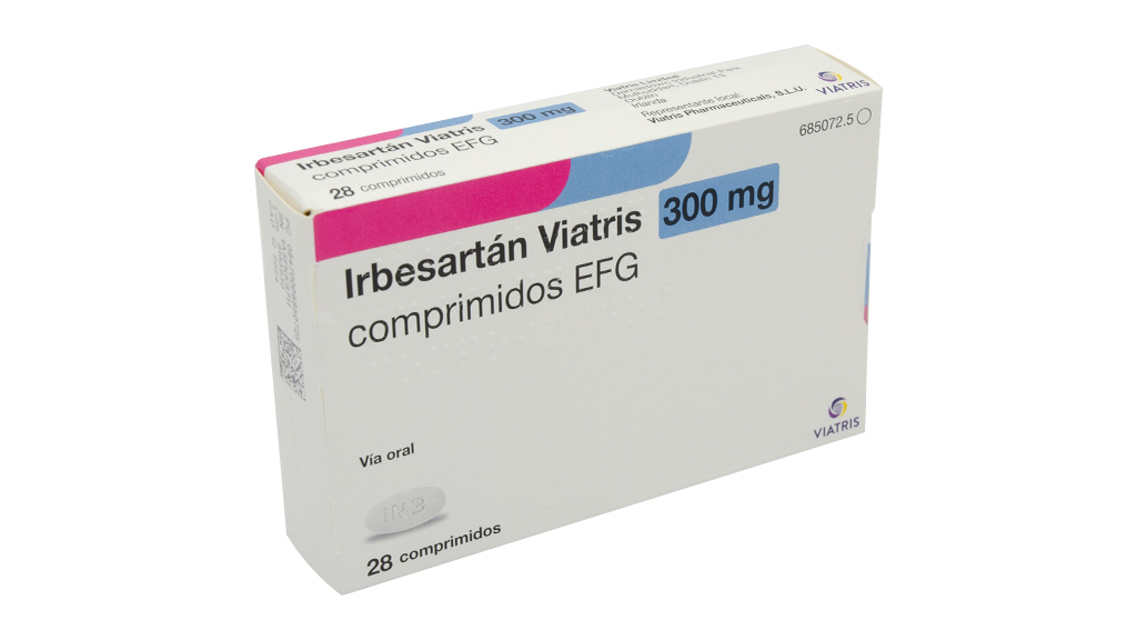 Irbesartan Viatris Efg 300 Mg 28 Comprimidos - Farmacéuticos