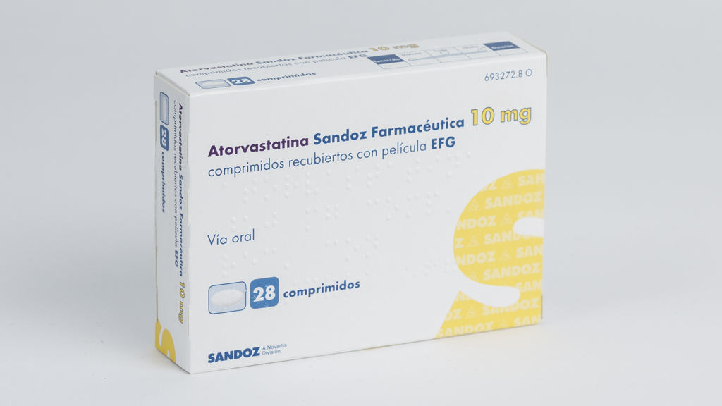 Atorvastatina Sandoz Farmaceutica Efg 10 Mg 28 Comprimidos Recubiertos - Farmacéuticos