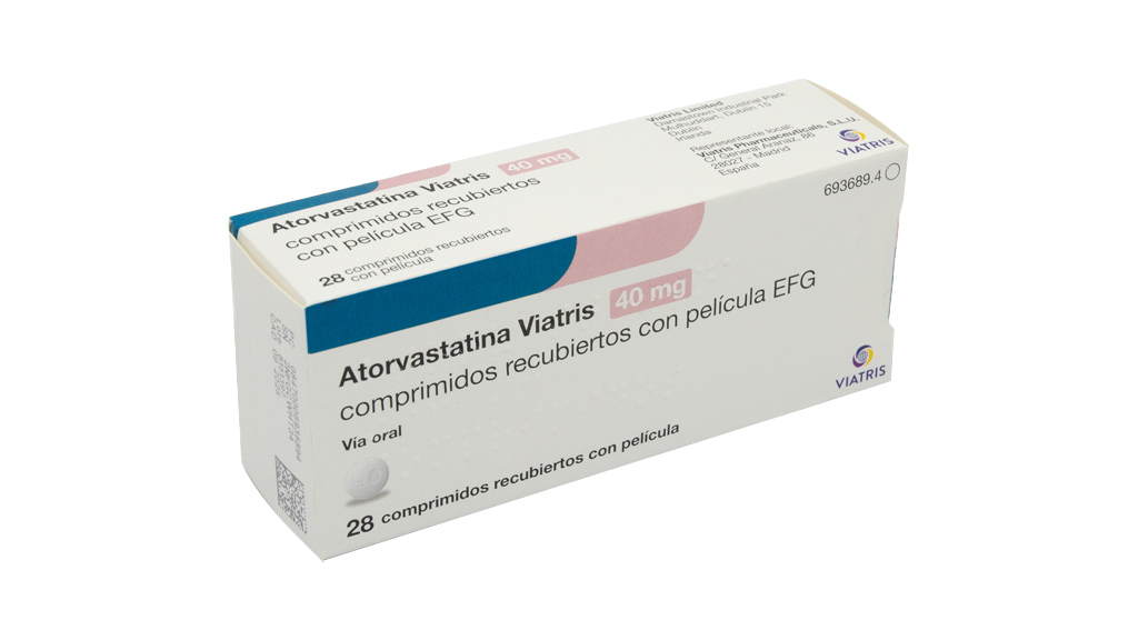 Atorvastatina Viatris Efg 40 Mg 28 Comprimidos Recubiertos (Blister Pvc/Aclar) - Farmacéuticos