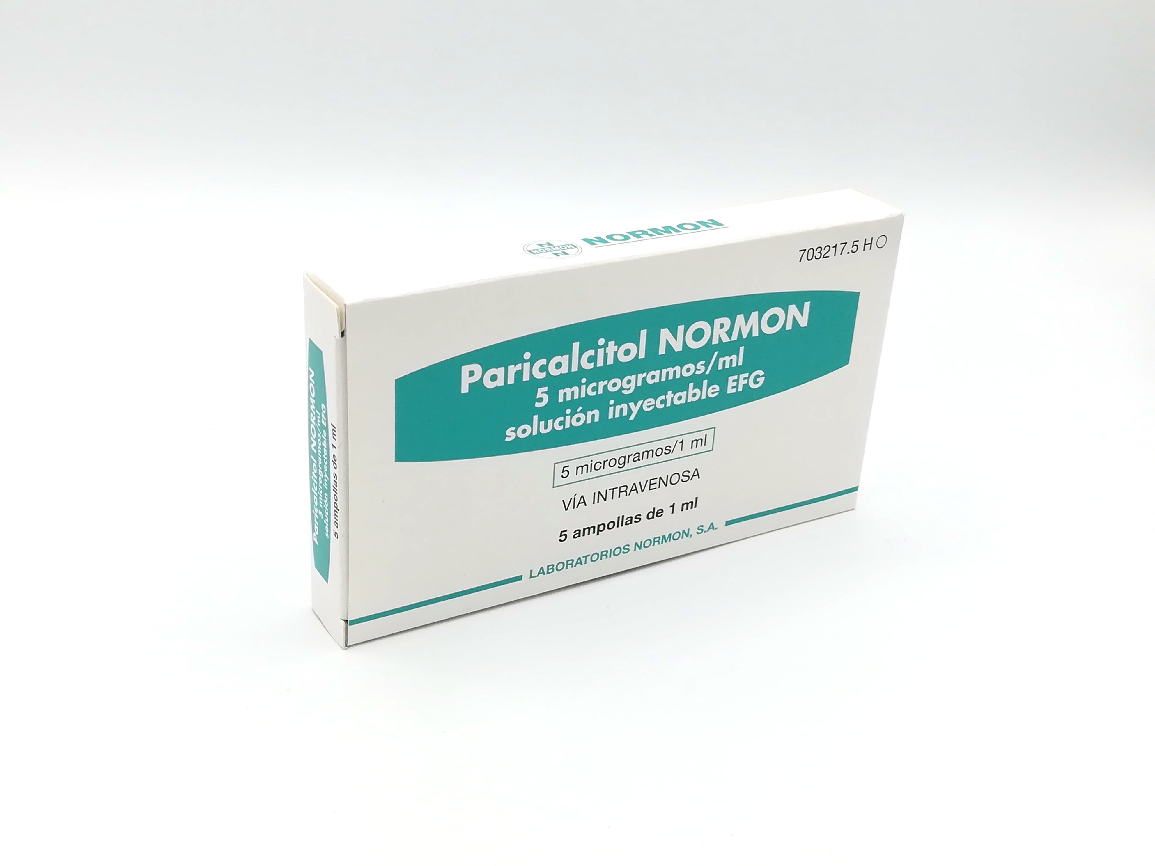 Paricalcitol Normon Efg 5 Microgramos/Ml 5 Ampollas Solucion Inyectable 1 Ml - Farmacéuticos