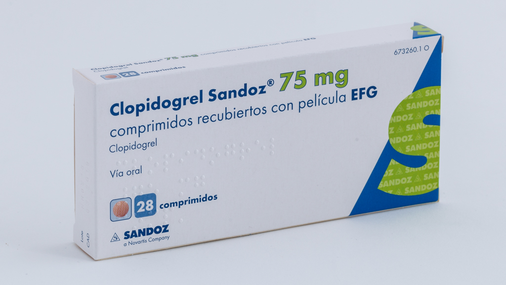 CLOPIDOGREL SANDOZ EFG 75 mg 50 COMPRIMIDOS RECUBIERTOS - Farmacéuticos