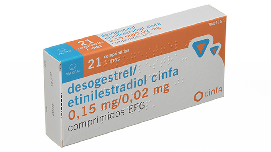 DESOGESTREL/ETINILESTRADIOL CINFA EFG 0,15 mg/0,02 mg 3 x 21 COMPRIMIDOS - Farmacéuticos