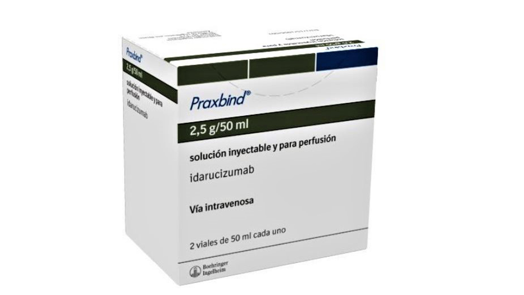 PRAXBIND 2,5 g 2 VIALES SOLUCION INYECTABLE Y PARA PERFUSION 50 ml ...