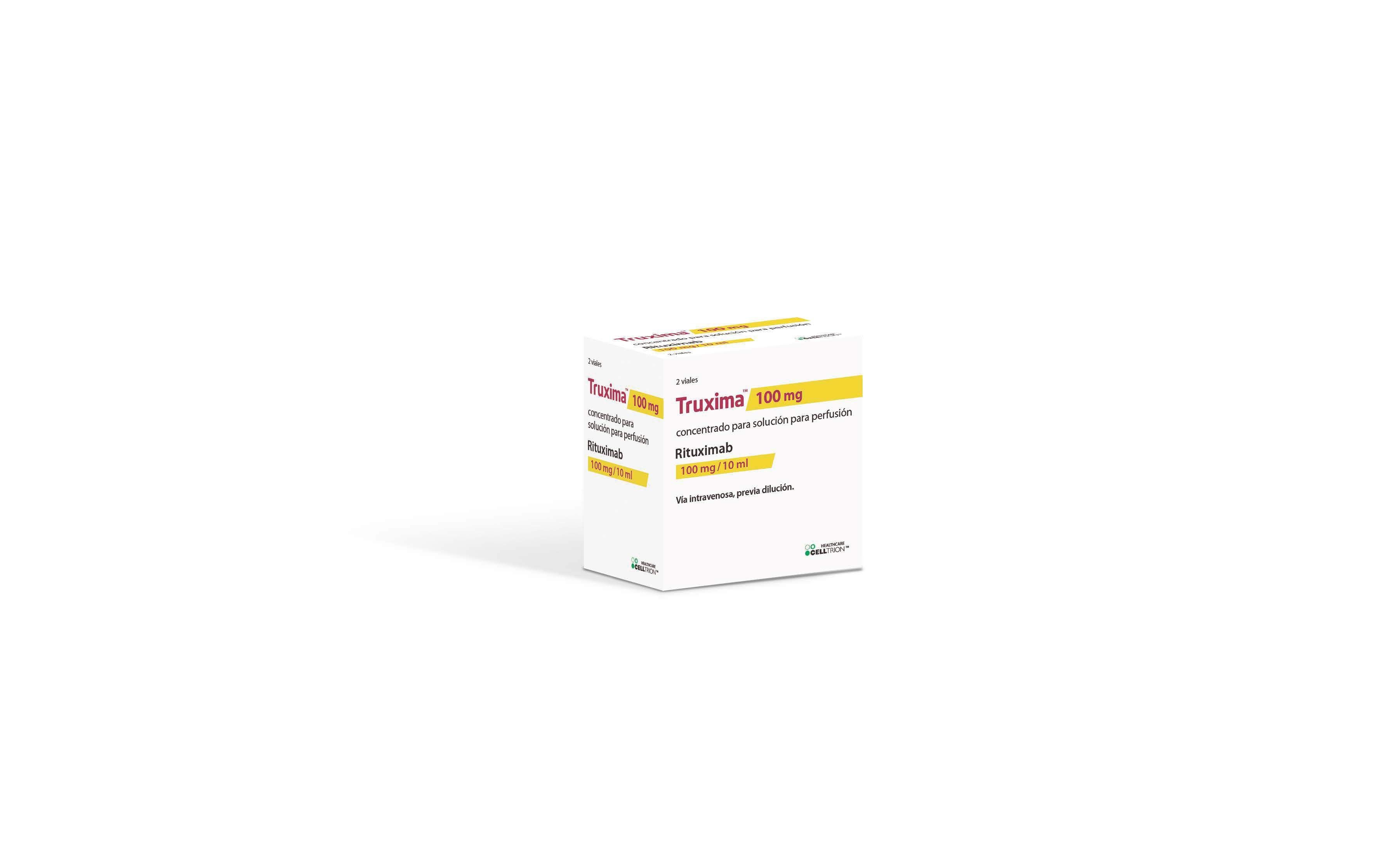 TRUXIMA 100 mg 2 VIALES CONCENTRADO PARA SOLUCION PARA PERFUSION 10 ml ...