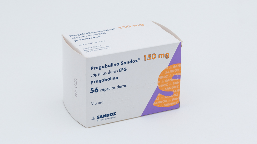 PREGABALINA SANDOZ EFG 150 mg 56 CAPSULAS - Farmacéuticos