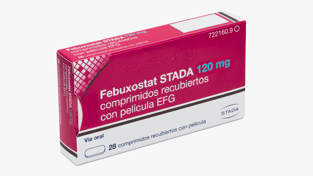 Febuxostat Stada Efg 120 Mg 28 Comprimidos Recubiertos - Farmacéuticos