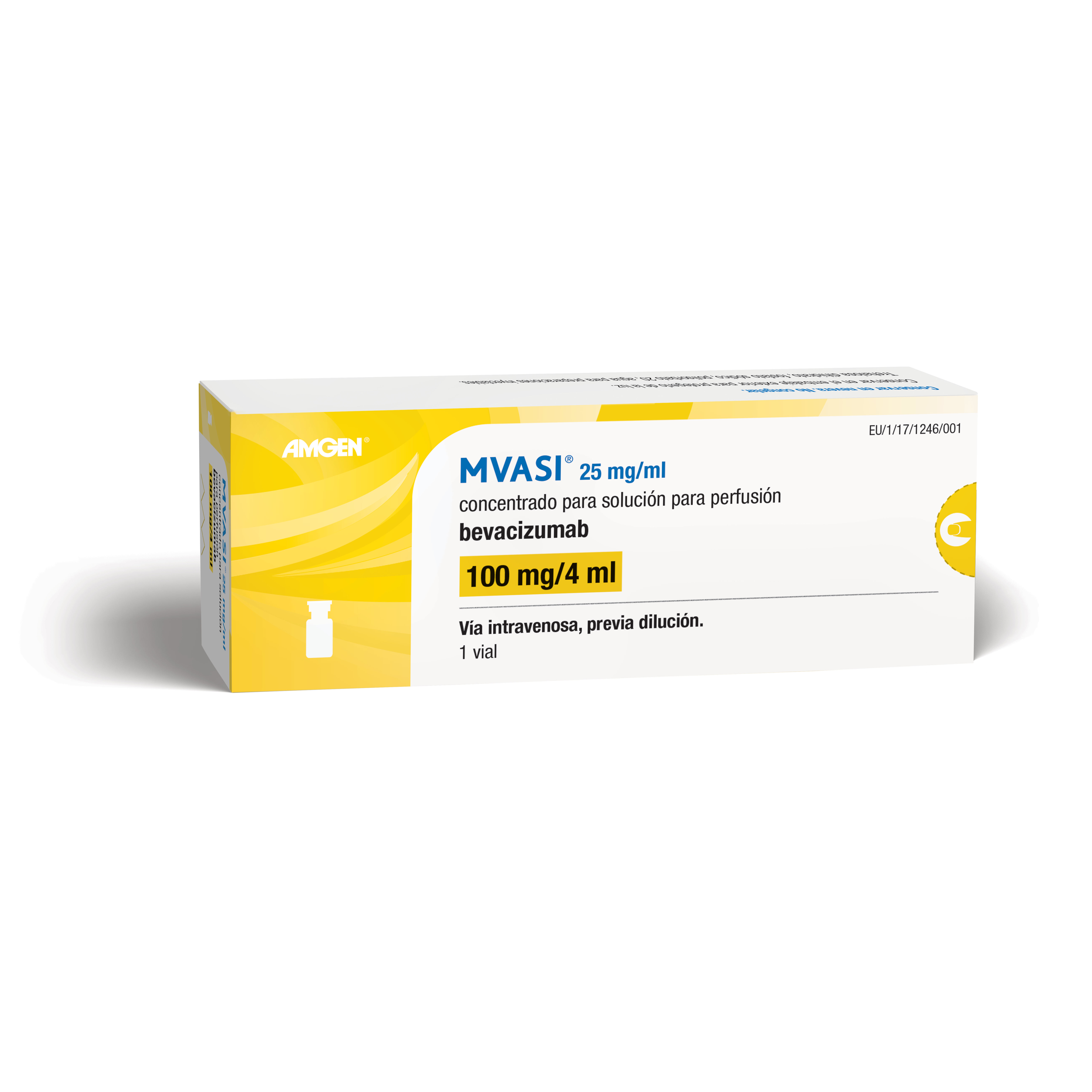 MVASI 25 mg/ml 1 VIAL CONCENTRADO PARA SOLUCION PARA PERFUSION 4 ml ...