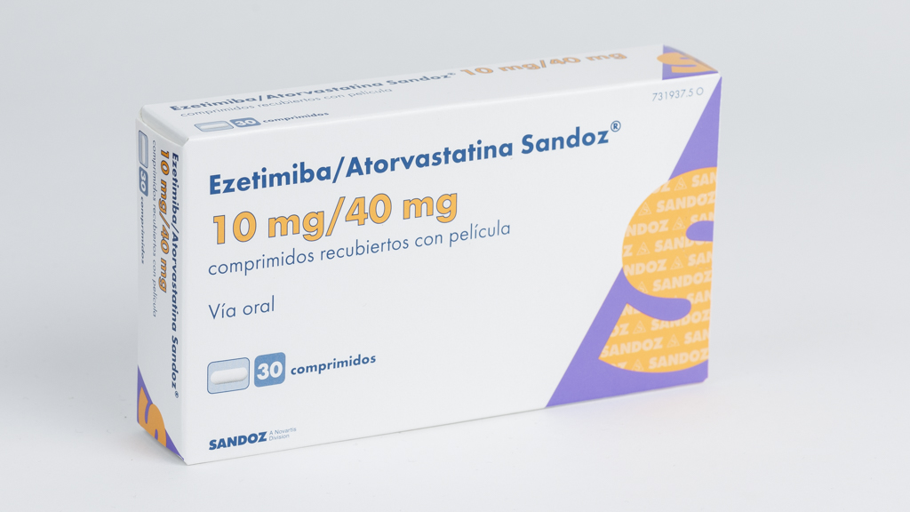Ezetimiba/Atorvastatina Sandoz 10 Mg/40 Mg 30 Comprimidos Recubiertos - Farmacéuticos