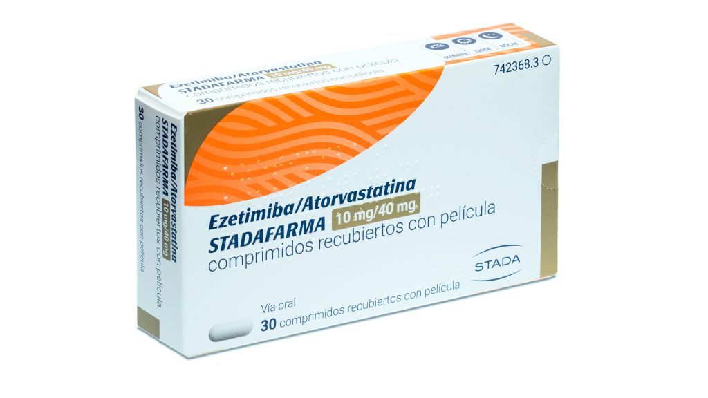 Ezetimiba/Atorvastatina Stadafarma 10 Mg/40 Mg 30 Comprimidos ... Ezetimiba/Atorvastatina Stadafarma 10 Mg/40 Mg 30 Comprimidos ...