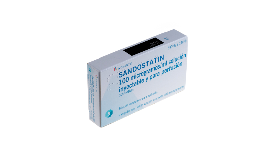 Sandostatin 100 Microgramos/Ml 5 Ampollas Solucion Inyectable Y Para ...